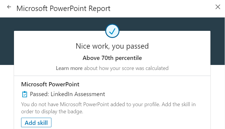 PowerPoint Skills Test results - Brittanygervin.com